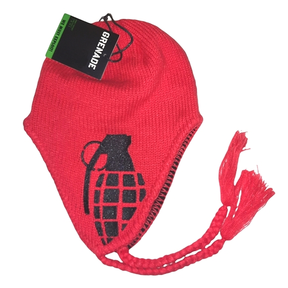 Grenade | Accessories | Nwt Grenade Sherpa Laplander Knit Beanie Hat ...